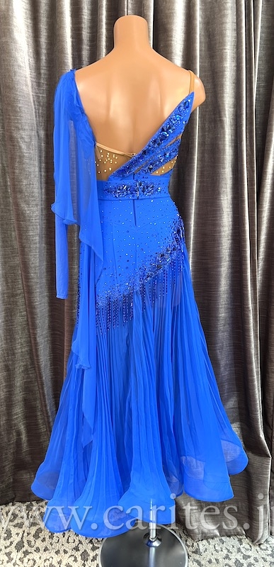 OT112・【SAVICH】ロイヤルブルーアメリカンスムース｜社交ダンスドレス専門店「CARITES」